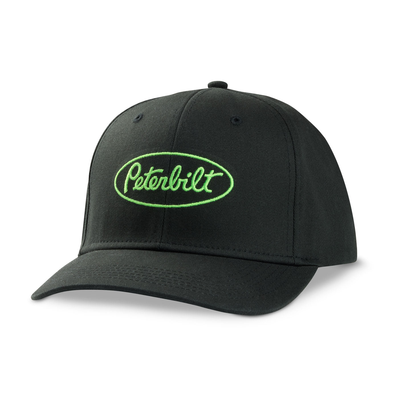 PETERBILT BLACK & NEON GREEN LOGO HAT – Ohio Peterbilt